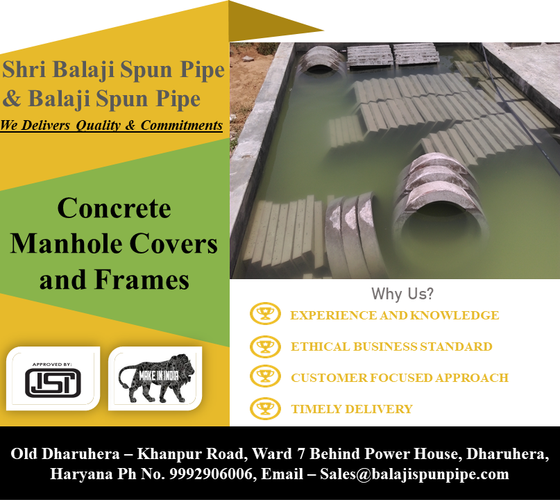 Concrete Manhole Covers and Frames - Shri Balaji Spun Pipes