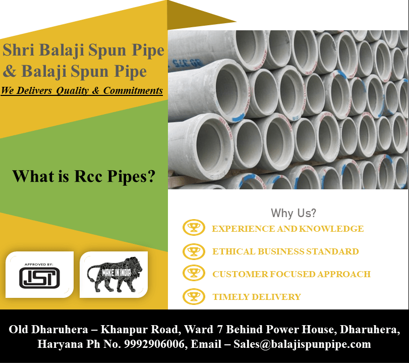 What is Rcc pipes? - Shri Balaji Spun Pipes